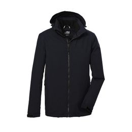 Killtec Outdoorjacke »KOW 22 MN JCKT« Wasserdichte, atmungsaktive Jacke mit abnehmbarer Kapuze und Taschen navy M M Funktionsjacke mit...