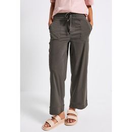 Street One Stoffhose Sommerhose mit Turn-Up nomad brown 34 - L&auml;nge 28 L&auml;nge 28 34 Casual Fit Hose f&uuml;r Damen von Street One