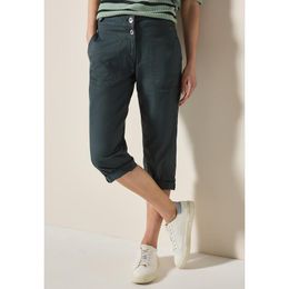 Cecil Caprihose &raquo;Style New York&laquo; Sommerhose mit Knopfdetails am Bund slate khaki 26 - N-Gr N-Gr 26 Damenhose von Cecil