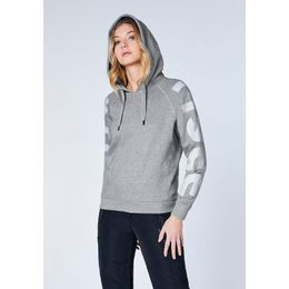 Chiemsee Kapuzensweatshirt Medium Melange XL (42) XL (42) Kapuzen-Sweatshirt mit Logoprint an den &Auml;rmeln von Chiemsee