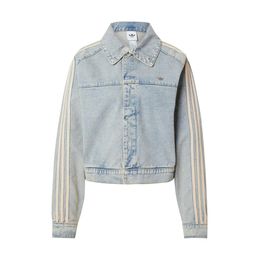 adidas originals Jacke 'ESS' Damen Größe S creme / blue denim