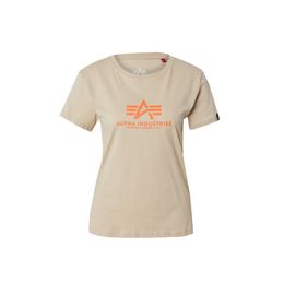 Alpha Industries T-Shirt Damen Größe S beige / orange