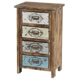 Mendler Kommode Cadiz Schubladenkommode Schrank Shabby-Look, Vintage, 79x48x33cm ~ Variantenangebot 34502