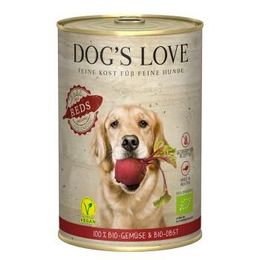 DOG&rsquo;S LOVE DOG'S LOVE Nassfutter Hund, Adult, Reds Bio, Obst und Gem&uuml;se 6x400 g