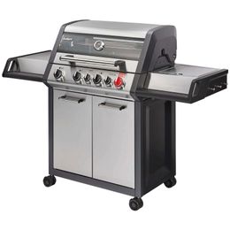 Gasgrill Enders "Monroe Pro 4 SIK Turbo", silber (edelstahlfarben), B:153,5cm H:118,5cm T:58cm, Grills, BxTxH: 154x58x119 cm