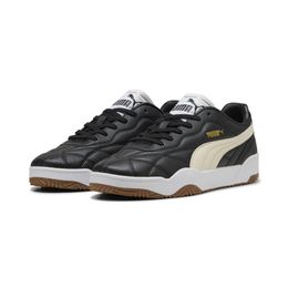 Sneaker Puma "Tifosi Lux Sneakers Erwachsene", Damen, Gr. 37,5, wei&szlig; (schwarz alpine snow gum wei&szlig; beige), Obermaterial: Leder, Synthetik; Futter: Textil, Synthetik; Innensohle: Textil; Laufsohle: Gummi, Schuhe Sneaker