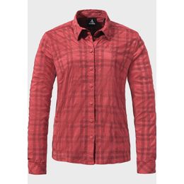 Sch&ouml;ffel Outdoorbluse SCH&Ouml;FFEL "Hiking Blouse Style Yekuro WMS", Damen, Gr. 36, rosa (2675, rosa), Oberstoff: 81% Polyester, 14% Nylon, 5% Elasthan, Basic, V-Ausschnitt, Blusen