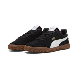 Sneaker Puma "Puma Club Kayzer Sneakers Erwachsene", Herren, Gr. 44, schwarz-wei&szlig; (schwarz, wei&szlig;), Obermaterial: Synthetik, Kuhleder; Futter: Synthetik, Textil; Innensohle: Textil; Laufsohle: Gummi, Schuhe Sneaker