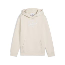 Hoodie Puma "Essentials Script Hoodie M&auml;dchen", M&auml;dchen, Gr. 176, wei&szlig; (alpine snow wei&szlig;), 68% Baumwolle, 32% Polyester, normal, Sweatshirts Hoodie