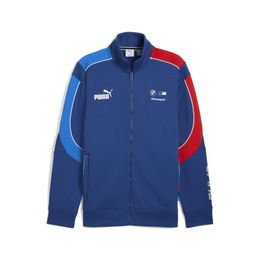 Sweatjacke Puma "BMW M Motorsport MT7 Sweatjacke Herren", Herren, Gr. XL, blau (pro blau m color), Obermaterial: 34% Polyester, 66% Baumwolle; Rippe: 97% Baumwolle, 3% Elasthan; Seitentasche – Oben: 100% Baumwolle; Seitentasche – Unten: 66% Baumwolle, 34% Polyester, Sweatjacken