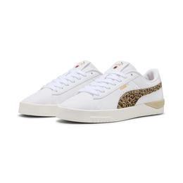 Sneaker Puma "Jada Classic Animal Flair Sneakers Damen", Damen, Gr. 40.5, wei&szlig; (wei&szlig; gold exotic rot), Obermaterial: Synthetik; Futter: Synthetik, Textil; Innensohle: Textil; Laufsohle: Gummi, Schuhe Sneaker