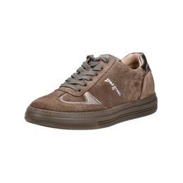Sneaker Paul Green "Paul Green Sneaker Veloursleder", Damen, Gr. 40, braun, Veloursleder, Schuhe Sneaker