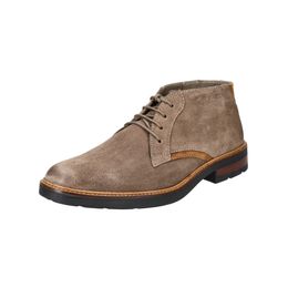 Schnürstiefelette Pius Gabor "Pius Gabor Stiefelette Veloursleder", Herren, Gr. 43, beige (dune), Veloursleder, Schuhe