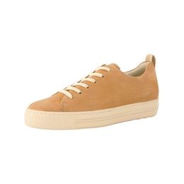 Sneaker Paul Green "Paul Green Sneaker Leder", Damen, Gr. 38,5, braun (hellbraun), Leder, Schuhe Sneaker