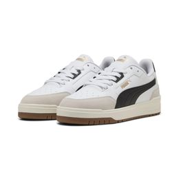 Sneaker Puma "Shuffle Downtown Sneakers Erwachsene", Damen, Gr. 44,5, schwarz-wei&szlig; (wei&szlig; schwarz vapor gray), Obermaterial: Textil, Synthetik, Kuhleder; Futter: Textil; Innensohle: Textil; Laufsohle: Gummi, Schuhe Sneaker