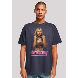 T-Shirt F4NT4STIC "Britney Spears", Damen, Gr. L, blau (navy), Obermaterial: 100% Baumwolle, oversize, Rundhals, ohne B&uuml;ndchen, Shirts T-Shirt, Streetwear Fashion