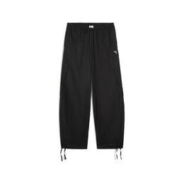 Sporthose Puma "DARE TO Gewebte Hose Damen", Damen, Gr. 3XL, Normalgr&ouml;&szlig;en, schwarz, Obermaterial: 100% Nylon; Futter Oberteil: 100% Polyester; Seitentasche &ndash; Oben: 100% Polyester, unifarben, oversize, Hosen Sporthose