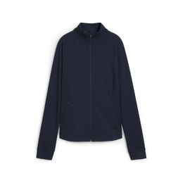 Sweatjacke Puma "CLOUDSPUN Tech Zip-Up Power Jacke Damen", Damen, Gr. M, blau (deep navy blau), 77% Polyester, 23% Elasthan, Sweatjacken