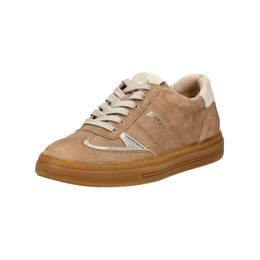Sneaker Paul Green "Paul Green Sneaker Leder", Damen, Gr. 38, braun (mittelbraun), Leder, Schuhe Sneaker