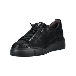 Sneaker Paul Green "Paul Green Sneaker Leder", Damen, Gr. 37,5, schwarz, Leder, Schuhe Sneaker