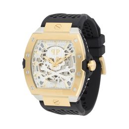 Philipp Plein Analoguhr Herren Gr&ouml;&szlig;e One Size gold / schwarz / wei&szlig;