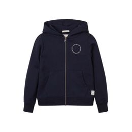 Tom Tailor Sweatjacke Jungen Gr&ouml;&szlig;e 176 marine / wei&szlig;