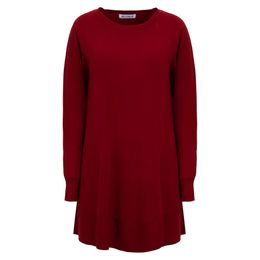 Influencer Kleid Damen Gr&ouml;&szlig;e 40 rot Winterkleid
