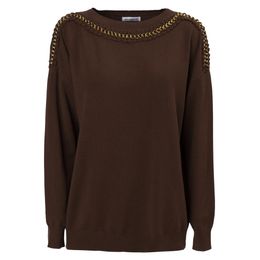Influencer Pullover Damen Gr&ouml;&szlig;e L braun