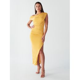 BWLDR Kleid 'VELEDA MIDI DRESS' Damen Gr&ouml;&szlig;e 42 gelb Winterkleid
