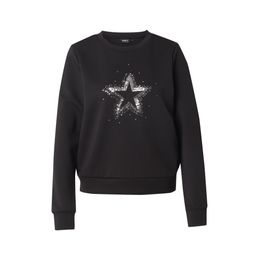 Only Sweatshirt 'ONLMARCY' Damen Gr&ouml;&szlig;e L schwarz / silber