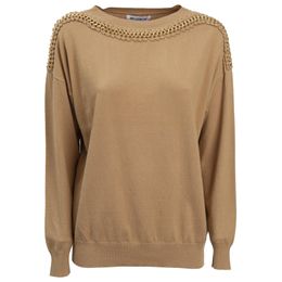Influencer Pullover Damen Gr&ouml;&szlig;e L camel