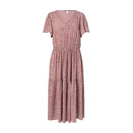 QS Kleid Damen Gr&ouml;&szlig;e 32 mauve / wei&szlig; Winterkleid