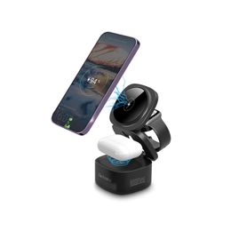 FONTASTIC 5 in 1 Induktive Ladestation &bdquo;Qumag&ldquo; schwarz