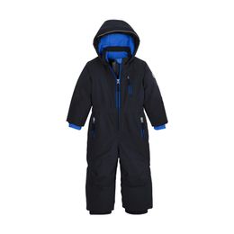 Overall "FISW 36 MNS ONPC", Jungen, Gr. 98/104, Normalgrößen, blau (navy), Obermaterial: 100% Polyester;Futter: 100% Polyester;Füllung: 100% Polyester, FIRST INSTINCT BY Killtec, Overalls, Wasserdichter Skioverall mit Fleece-Innenfutter, verlängerbare Ärmel