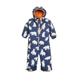 Skianzug "FISW 33 MNS ONPC", Kinder, Gr. 110/116, blau (dunkelblau), Obermaterial: 100% Polyester;Futter: 100% Polyester;F&uuml;llung: 100% Polyester, FIRST INSTINCT BY Killtec, Sportanz&uuml;ge Skianzug, Wasserdichter Kinder Skioverall mit Grow-Up-Funktion