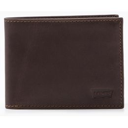 Levi's LEVI'S Damen Geldbörse "LEVI'S CASUAL CLASSICS HUNTE COIN BIFOLD - BATWIN", braun, Rindsleder, Basic, Kleinlederwaren, im praktischem Format