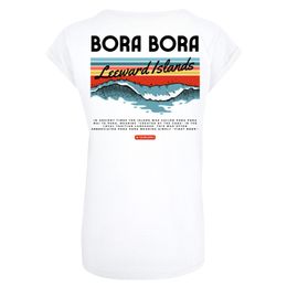 F4NT4STIC Damen T-Shirt "PLUS SIZE Bora Bora Leewards Island", wei&szlig;, Gr. XL, Obermaterial: 100% Baumwolle, Shirts, Print