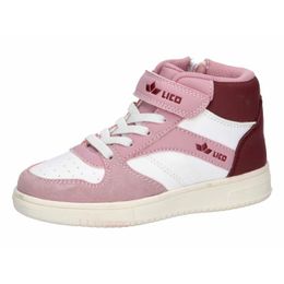 Lico Mädchen Sneaker "Freizeitstiefel Chad VS High", Gr. 29, weiß, Synthetik, Schuhe