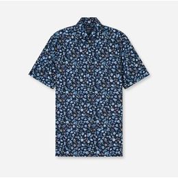 OLYMP Herren Kurzarmhemd "Luxor modern fit", blau, Gr. 42, Web, Obermaterial: 100% Baumwolle, Hemden