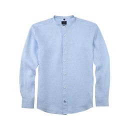 OLYMP Herren Leinenhemd "OLYMP Hemd Casual - Leinen", blau, Gr. XXL, Web, Obermaterial: 100% Leinen, Hemden