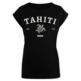 F4NT4STIC Damen T-Shirt "PLUS SIZE Tahiti", schwarz, Gr. XXXL, Obermaterial: 100% Baumwolle, Shirts, Print