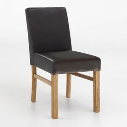 Empinio24 Esszimmerstuhl aus Kunstleder mit Holzgestell Sophie
