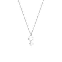 Elli Halskette Venus-Symbol Damen Größe 45 silber