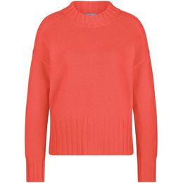 Peter Hahn - Rundhals-Pullover aus Schurwolle und Kaschmir, rot, Gr. 44 / L - Schurwolle