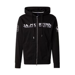 La Martina Sweatjacke Herren Gr&ouml;&szlig;e XXL schwarz / wei&szlig;