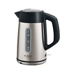 Bosch Wasserkocher DesignLine TWK4P440 edelstahl/schwarz, 1,7 Liter