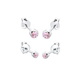 Elli Ohrringe Damen Größe One Size pink / silber