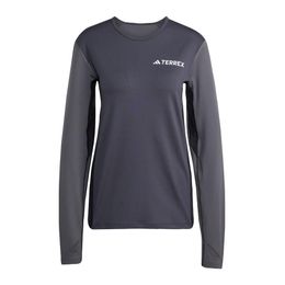 adidas terrex Performance Shirt 'Multi Synthetic Base Layer Long' female Grey size XXL