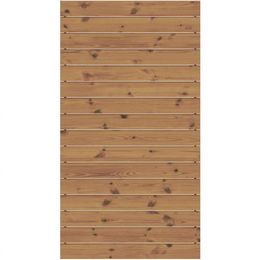 TraumGarten Sichtschutzzaun SYSTEM Rhombus Thermo-Holz Zaunfeld-Set, 90x184 cm