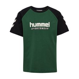 Hummel T-Shirt Hmljr Logo Kinder in DARK GREEN | Gr.: 104